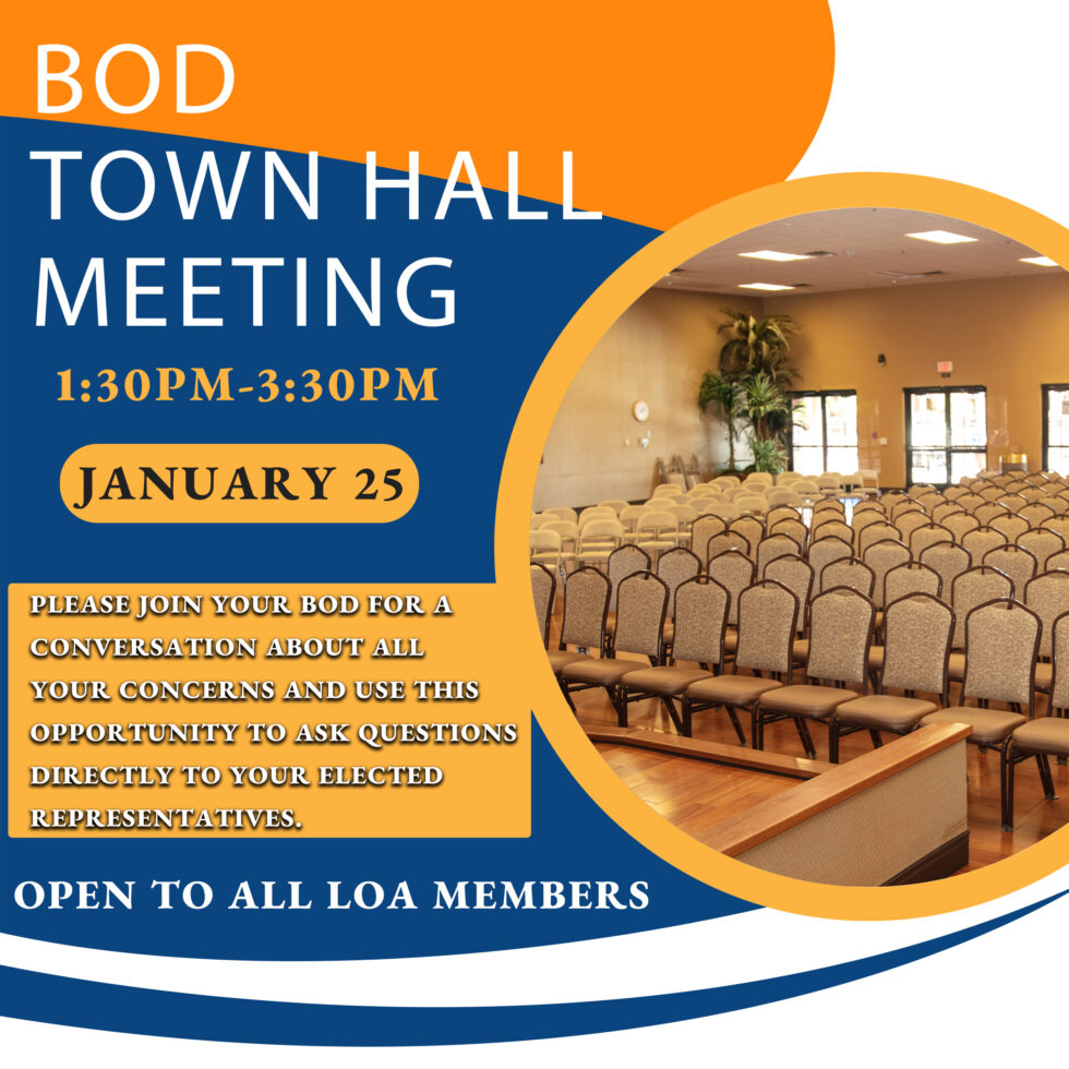 BOD Town Hall Meeting » The Palms RV Resort
