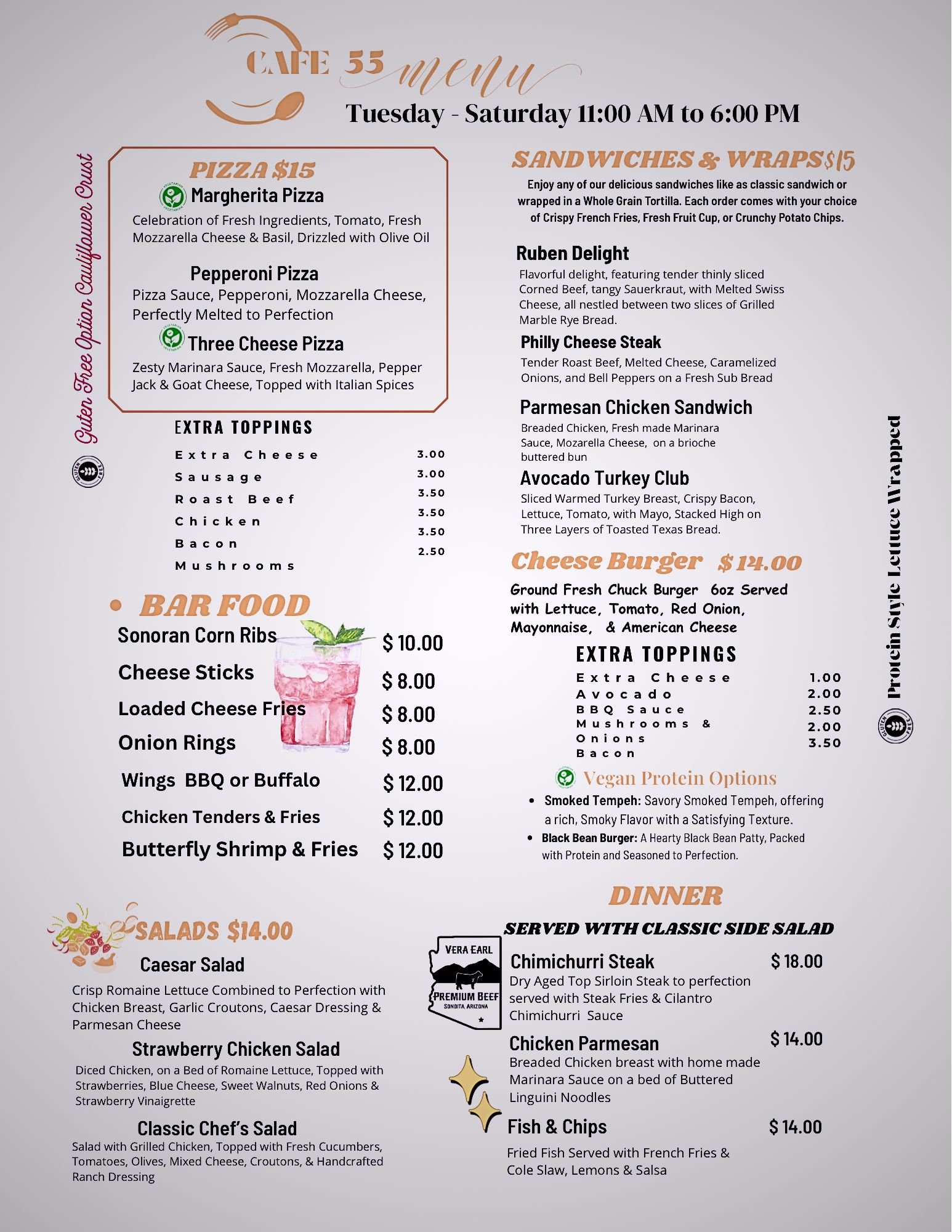 Café 55 » The Palms RV Resort