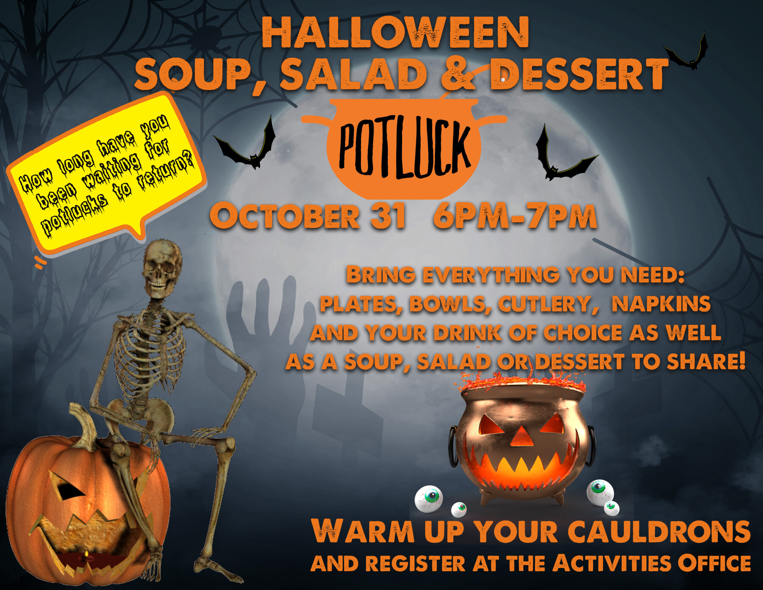 Halloween Pot Luck Dinner » The Palms RV Resort