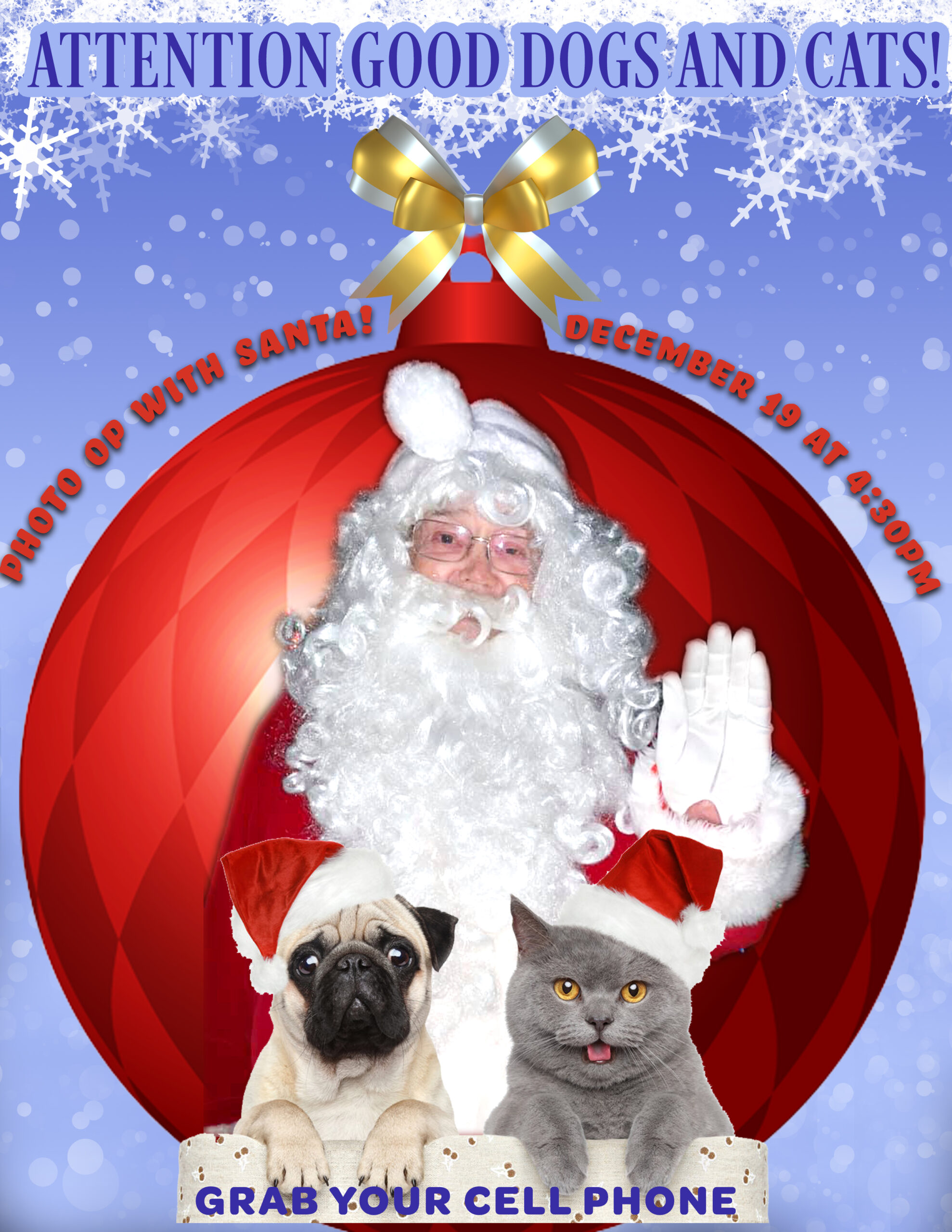Photo Op with Santa- Good Dogs and Cats » The Palms RV Resort