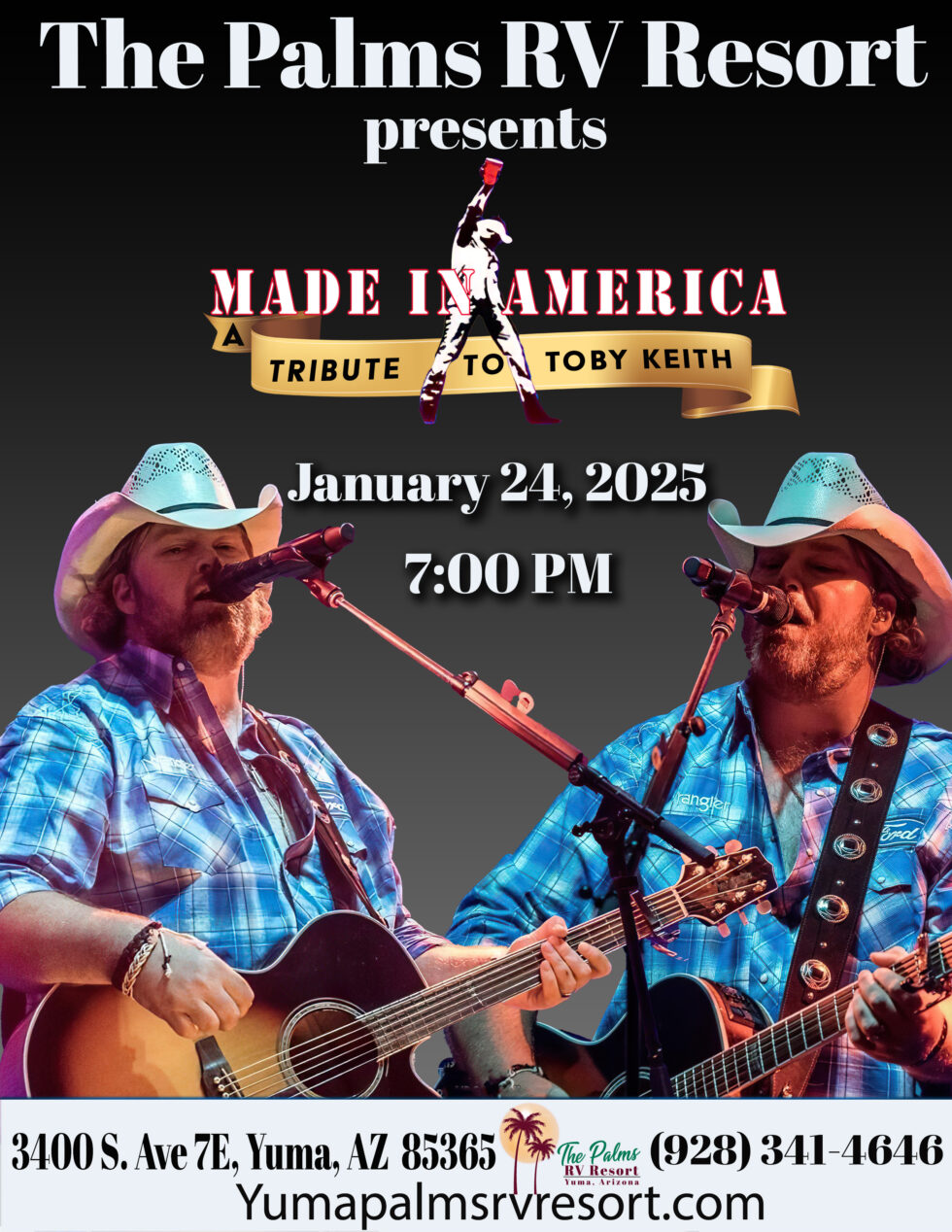 Concert- Tribute to Toby Keith » The Palms RV Resort