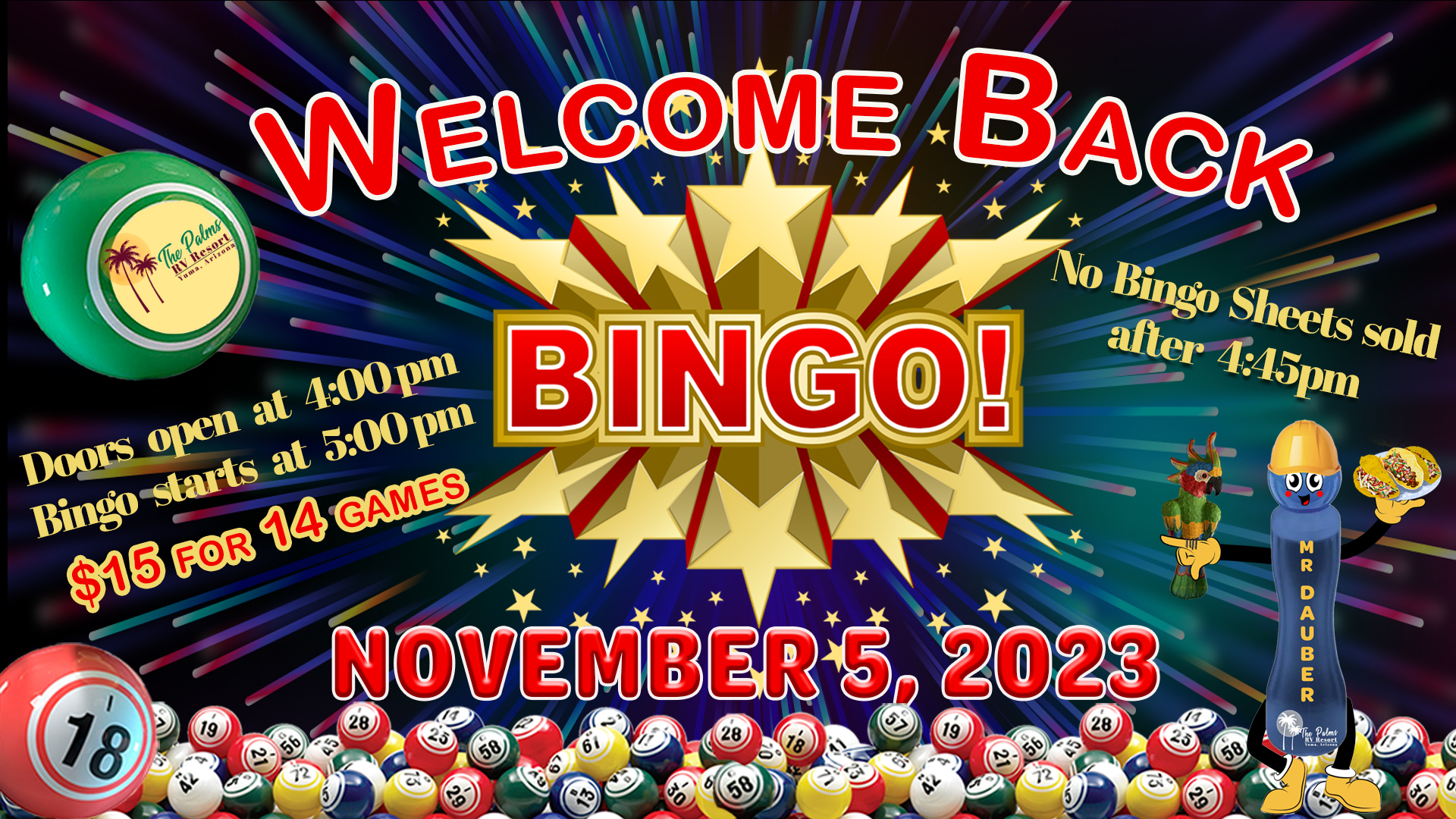 Bingo » The Palms RV Resort