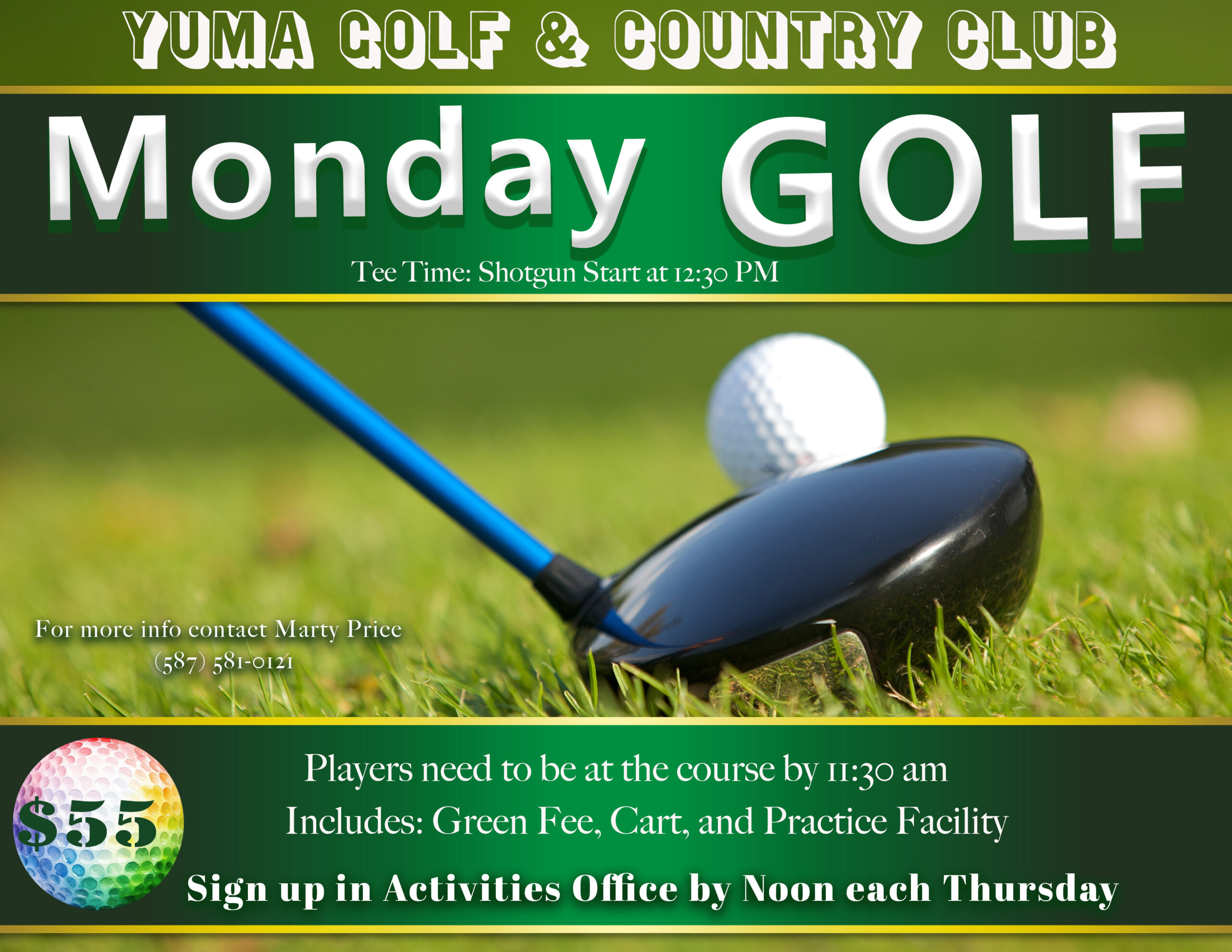 Golf at Yuma Golf & Country Club » The Palms RV Resort
